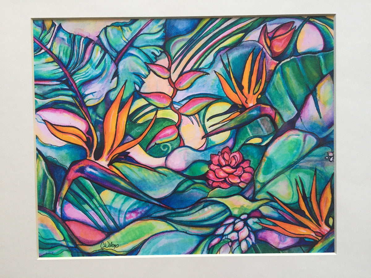 Jungle Wild Matted Print – Colleen Wilcox Art